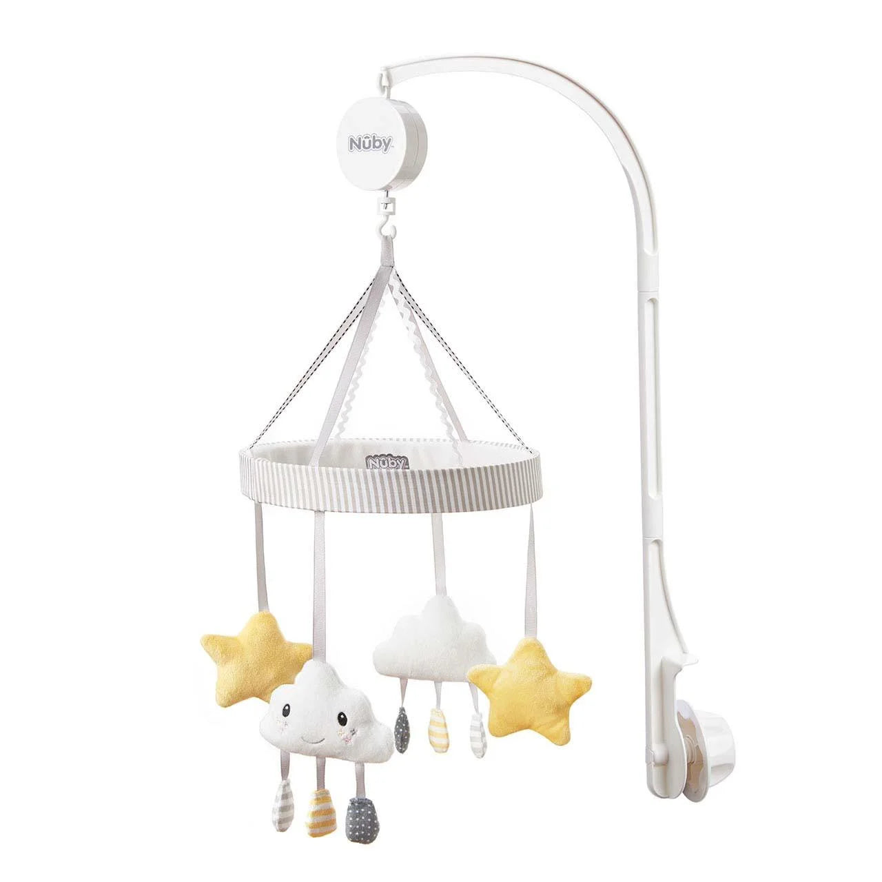 Nuby Musical Cot Mobile for Babies with Cloud & Star Rotating Toys ...